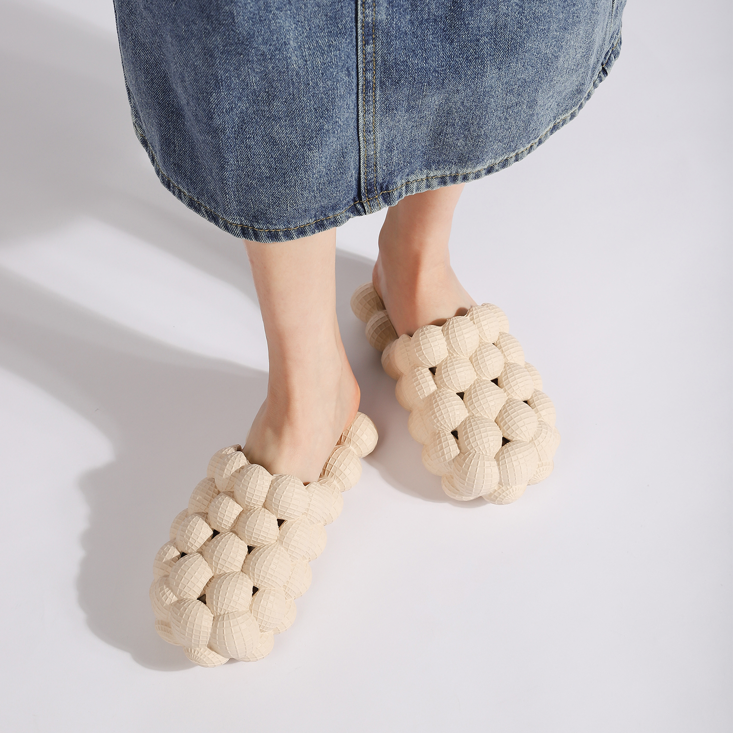 3W WALK CODE Massage Bubble Slides Cloud Sneaker House Slippers for ...