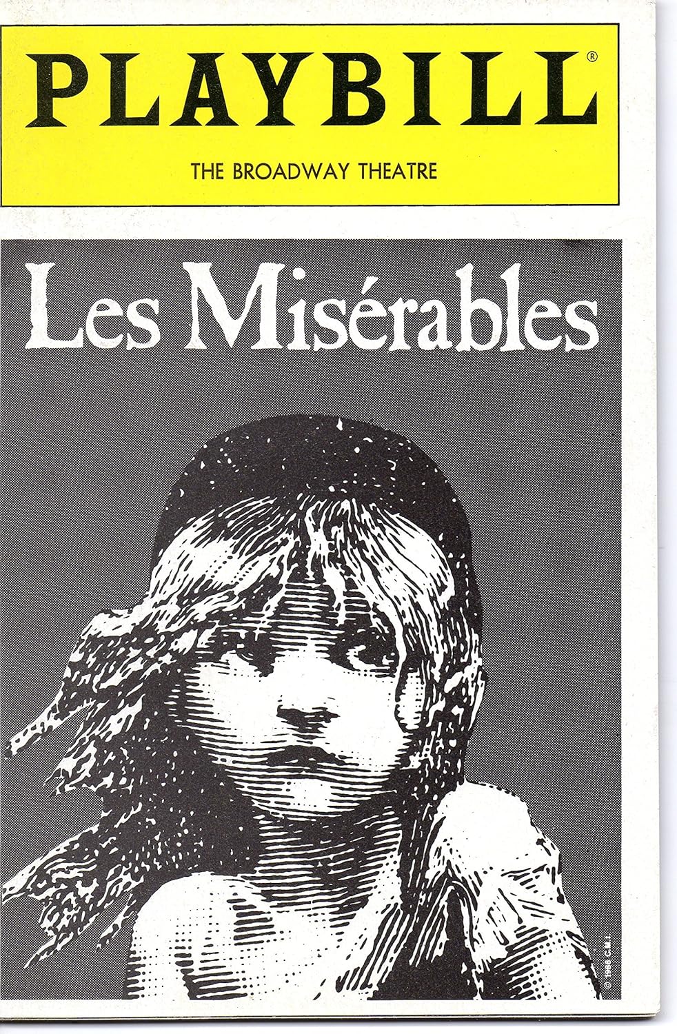 Les Miserables Playbill for the Original Broadway Production, Directed ...