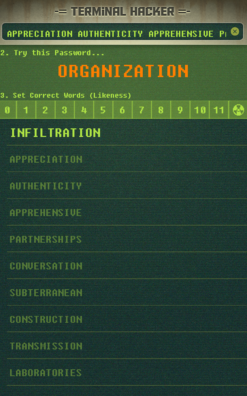 Terminal Hacker for Fallout 4 - App on the Amazon Appstore