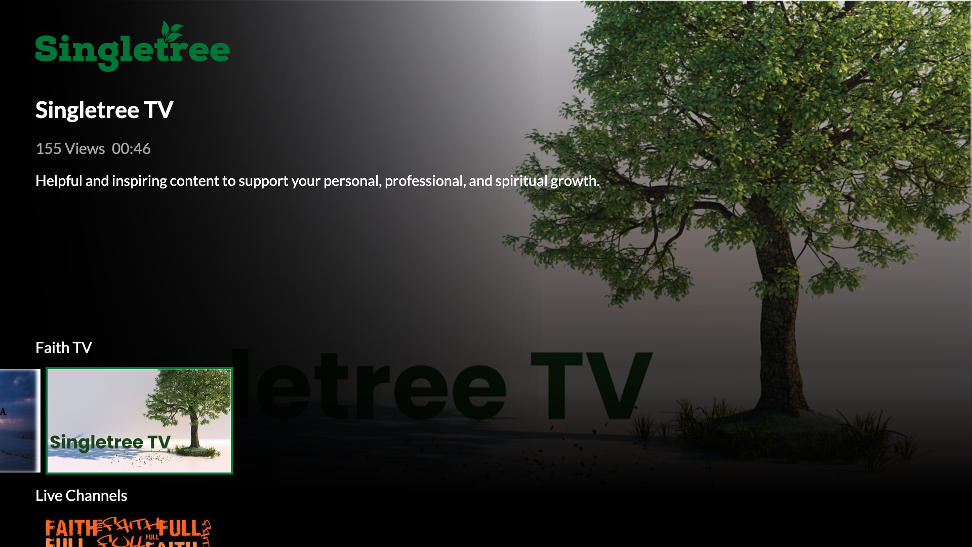 Singletree TV - App on Amazon Appstore