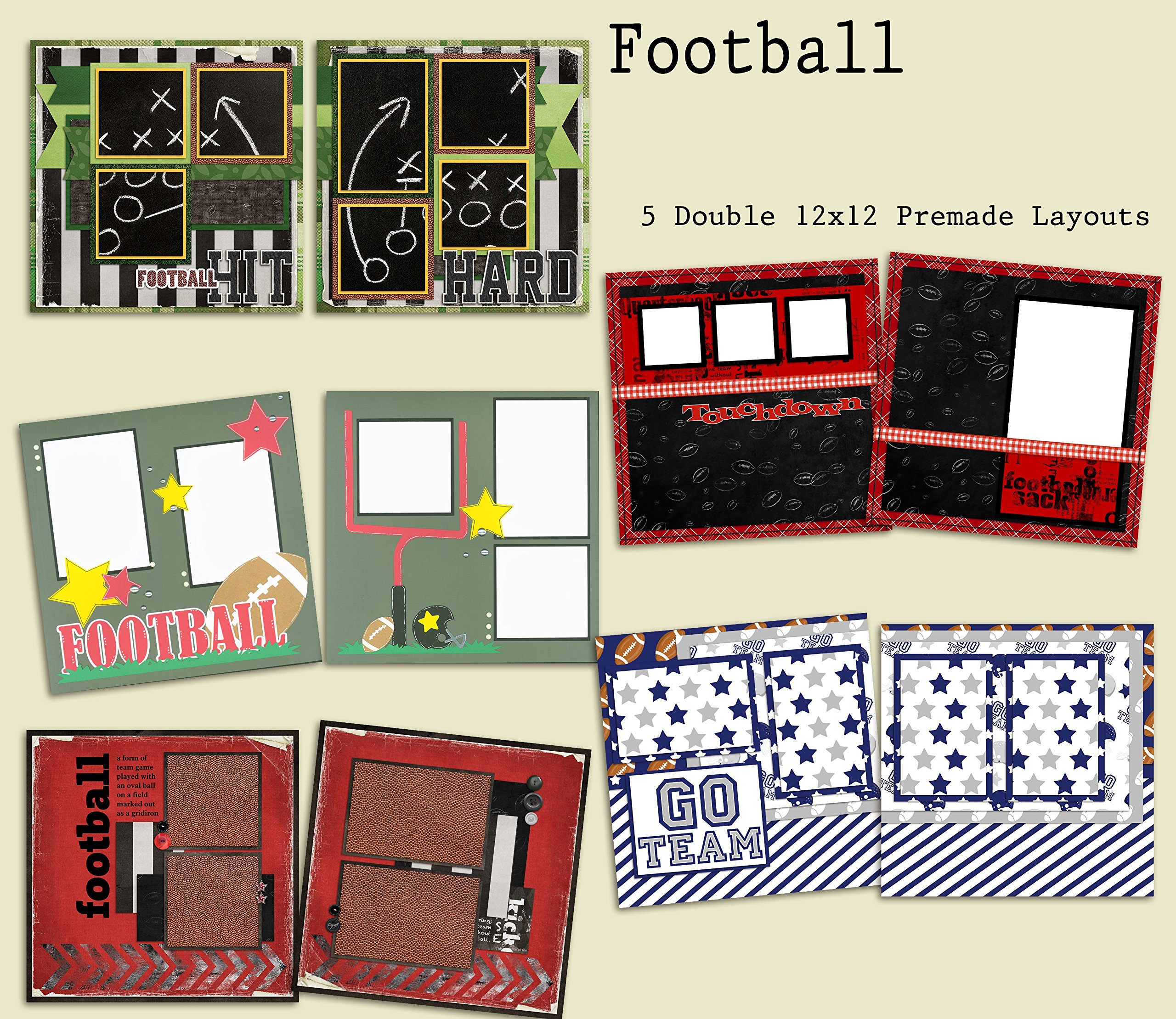Football Scrapbook Templates