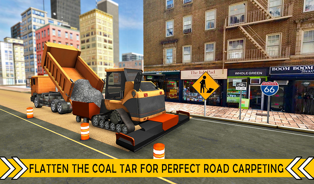 Road Builder City Construction Game : Heavy Excavator City Building ...