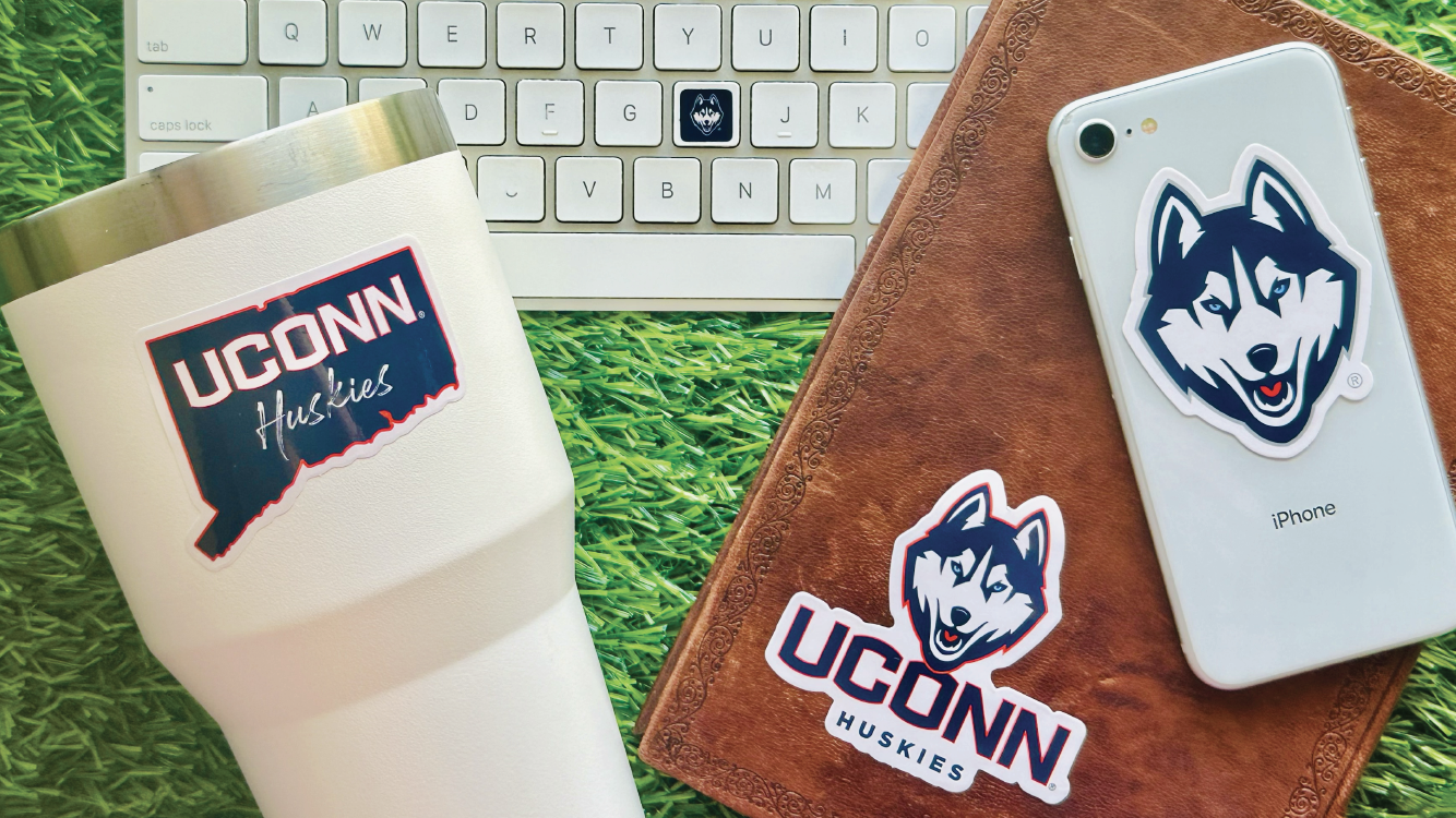 Uconn Football Helmet Decals