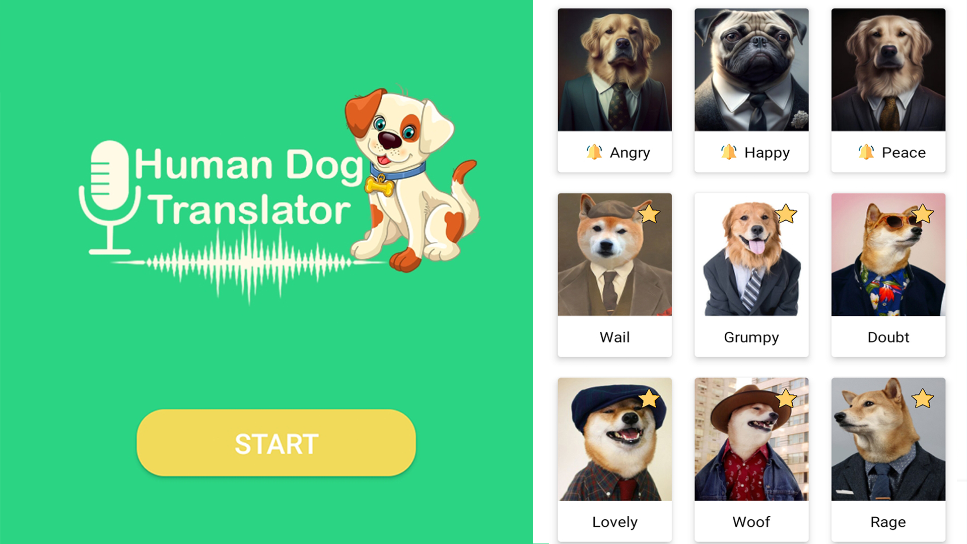 Human to Dog Translator: Animal Dog Language Translation Voice ...