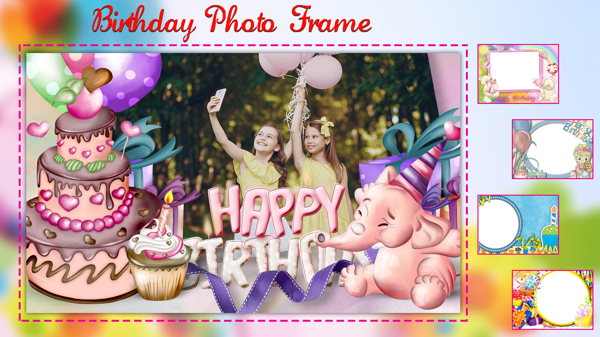 Birthday card photo frame - App on Amazon Appstore