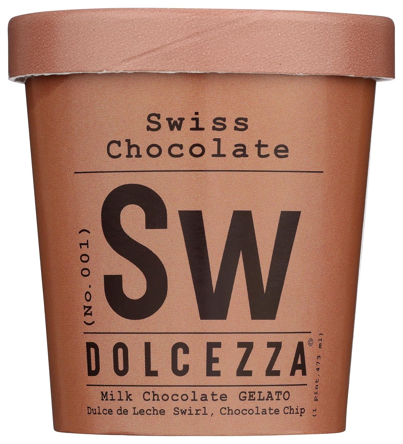 Amazon.com: DOLCEZZA Swiss Chocolate Gelato, 1 PT : Grocery & Gourmet Food