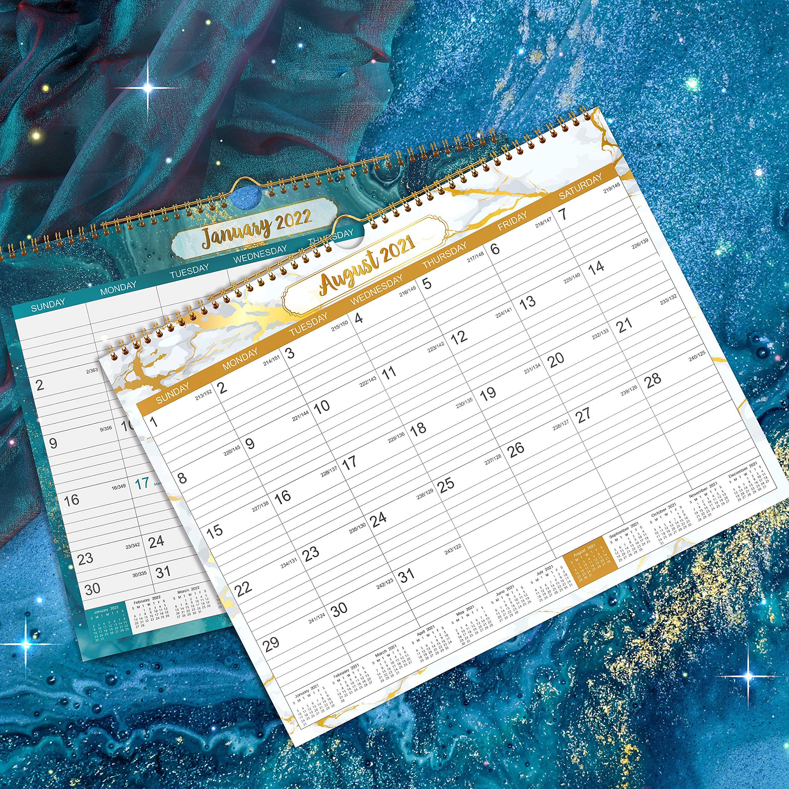 2022 Calendar - Wall Calendar 2022 with Julian Date, January 2022 ...