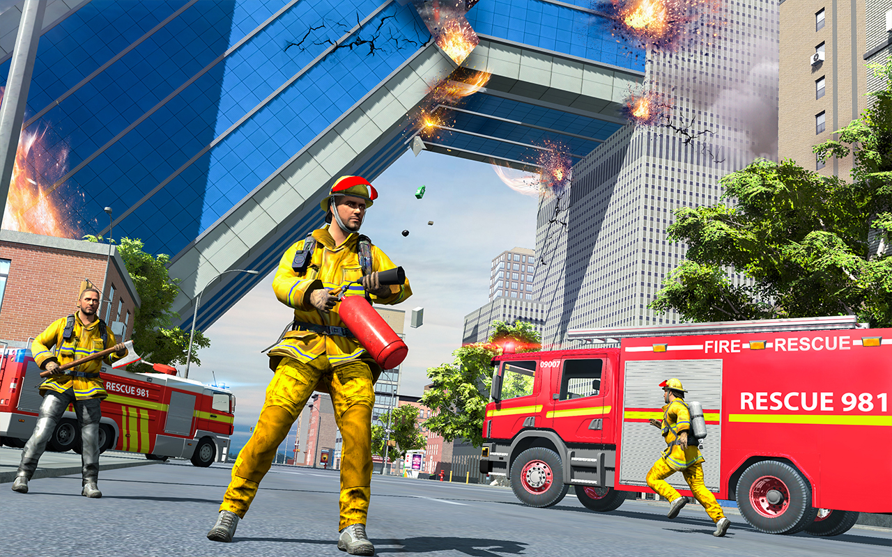 FireFighter Truck Driving Game : FireFighter Rescue Game - App on ...
