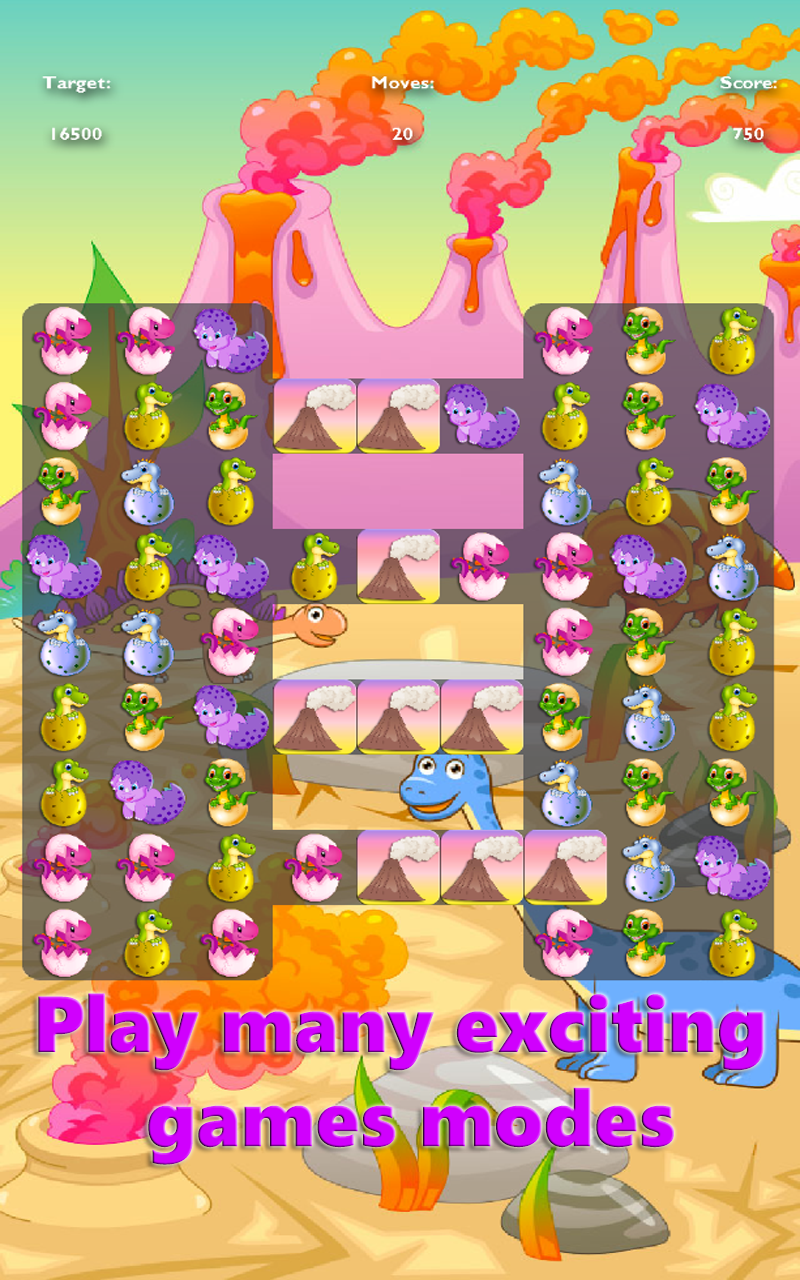 Dinosaur Eggs Match 3 - App on Amazon Appstore