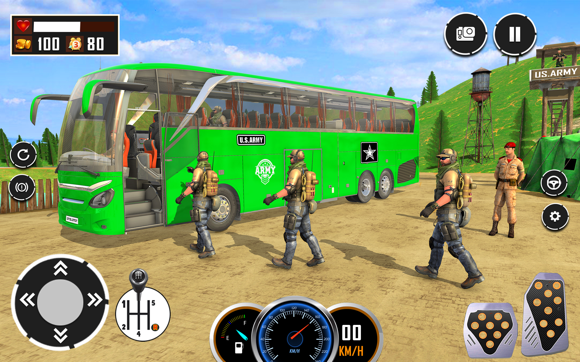 Army Bus Games 3D: Bus Simulator 2024 - Bus Games Military Bus Driving ...