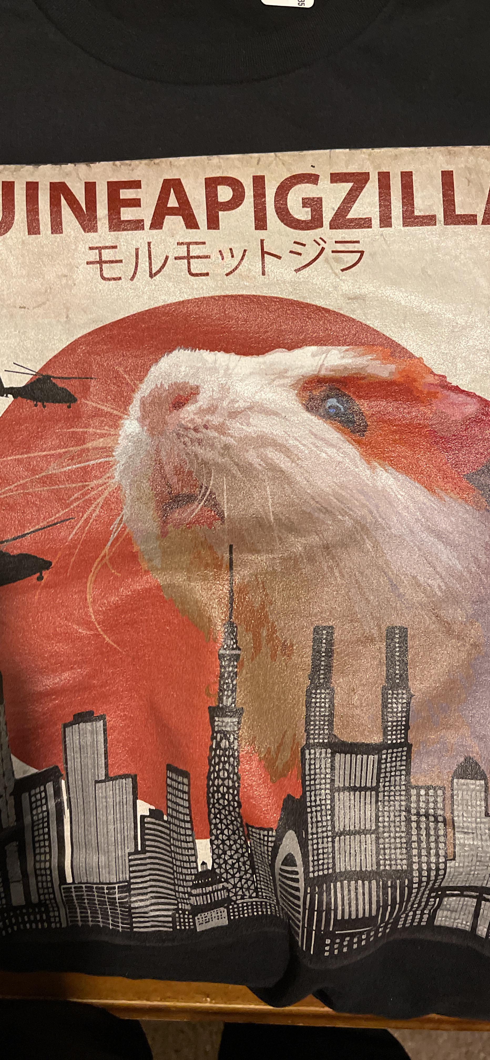 Amazon.com: Guineapigzilla Funny Guinea Pig T-Shirt Gift : Clothing ...