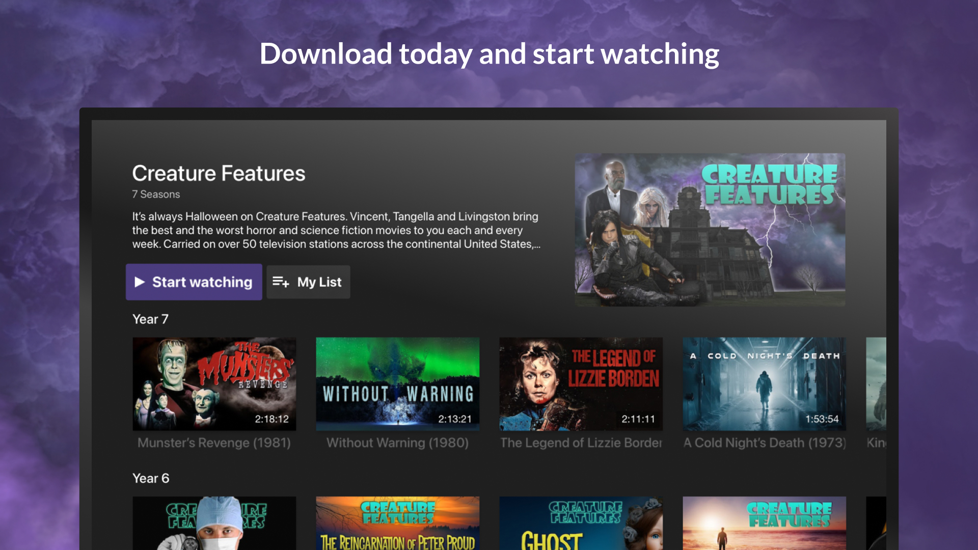 Creature Features TV - App on Amazon Appstore