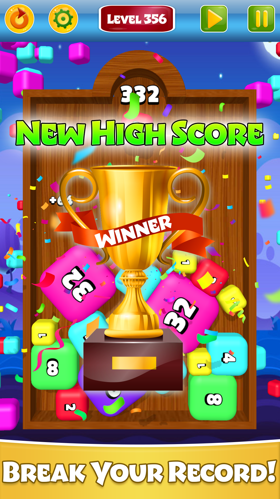 2048 Merge Number Bubble shooter Buster Cube Matching Game 2024 3d for ...