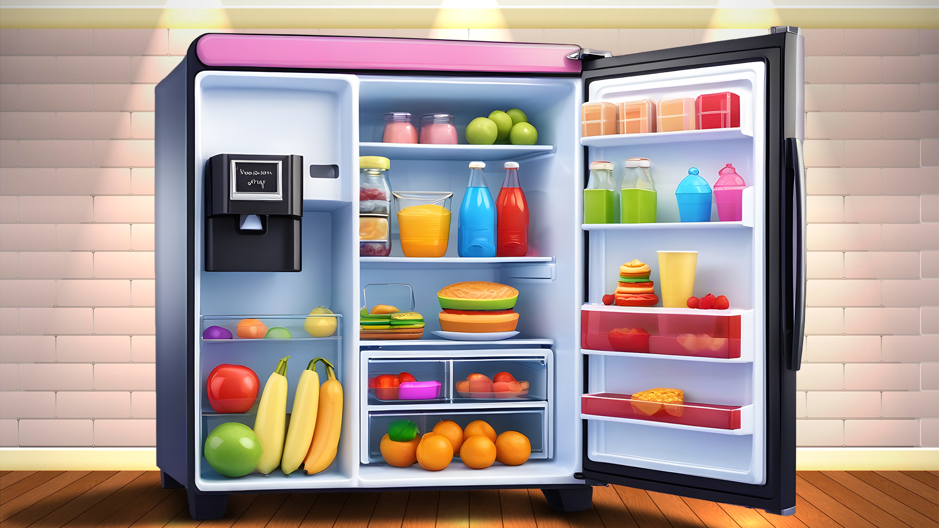 Fill the fridge & Restock the fridge sorting games: Refrigerator sort ...