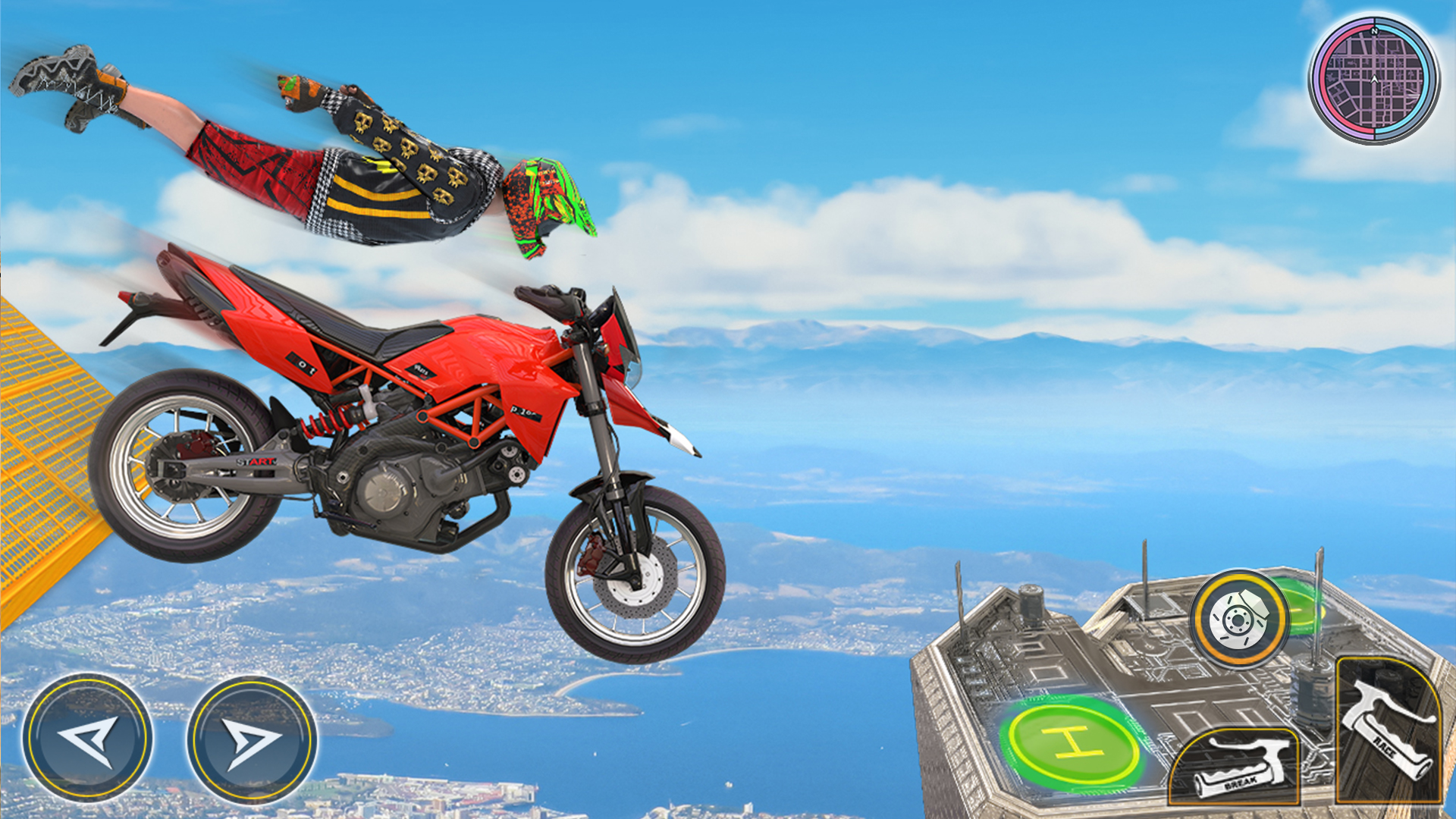 Open World Bike Stunt game 3d:Top Mega Ramp Motorbike Games Multiplayer ...