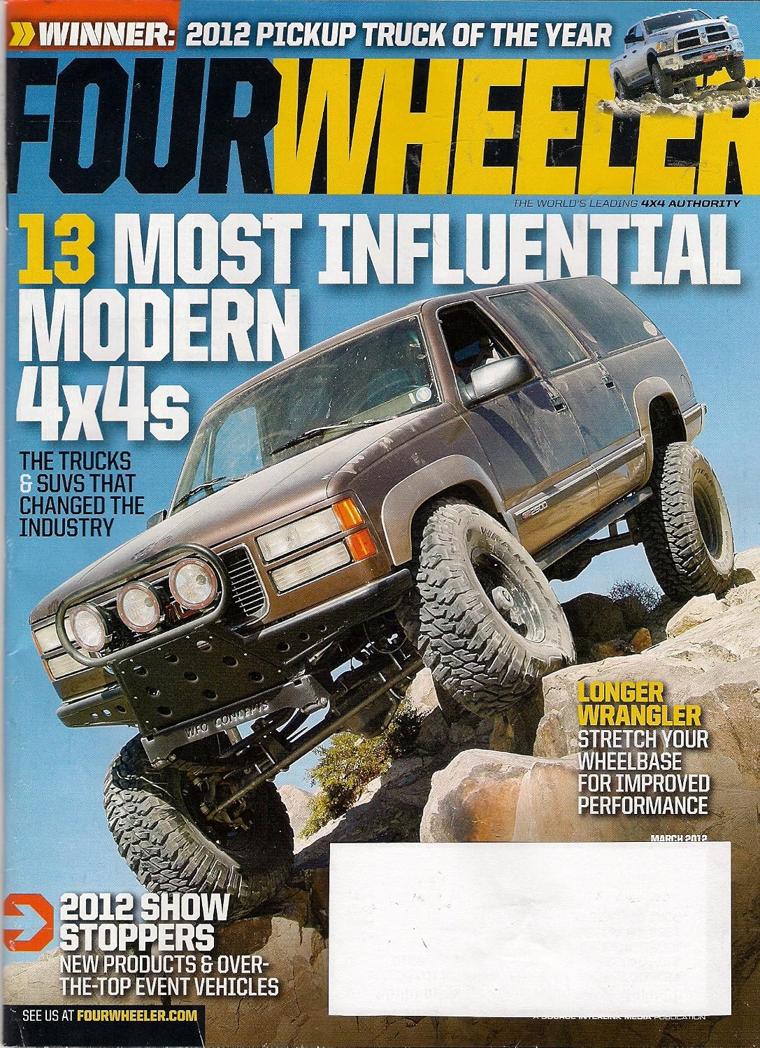 Four Wheeler Magazine (March 2012) 13 Most Influential Modern 4x4s ...