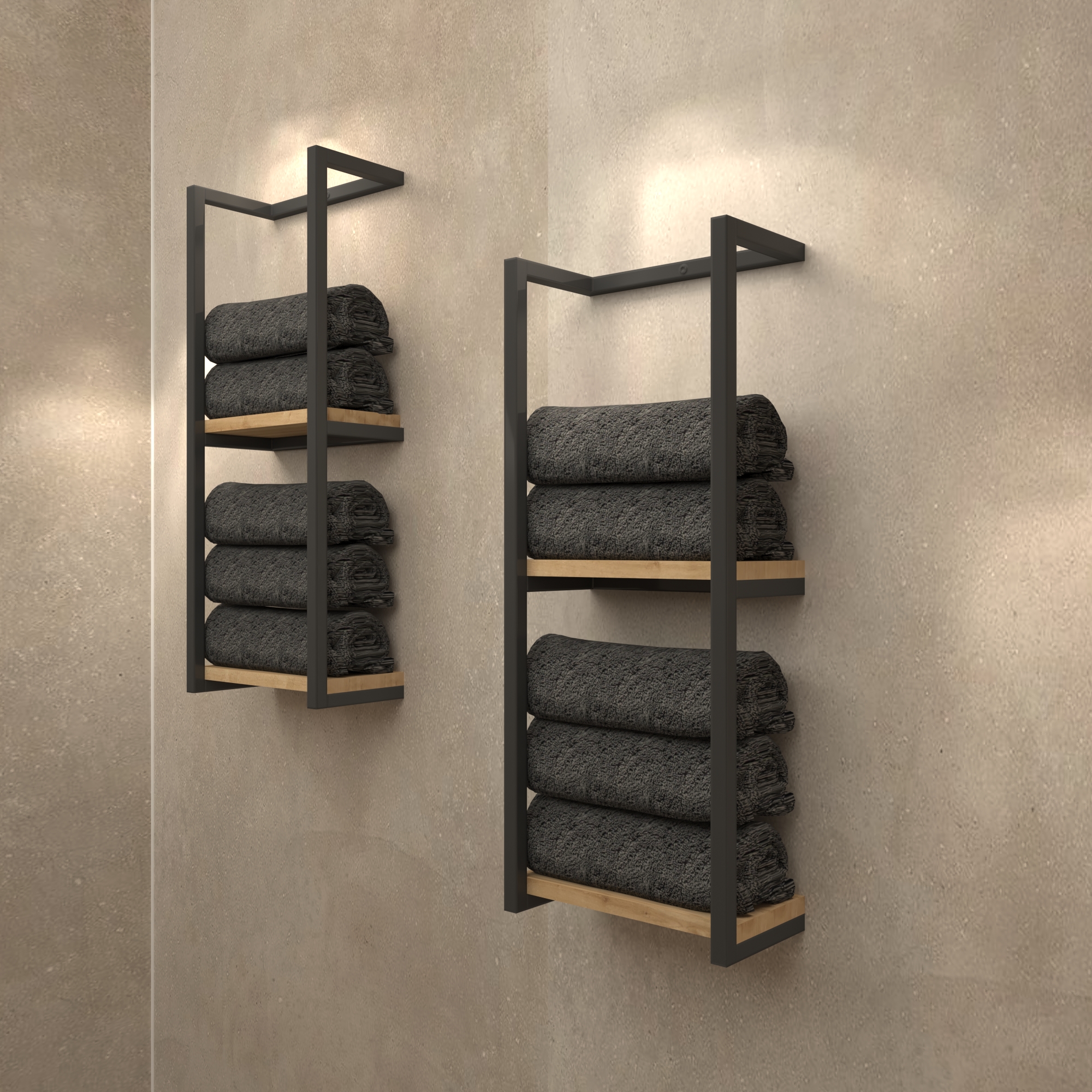 Bathroom Towel Shelf Rack Dyiom Bathroom Double Towel Bar Towel Rack