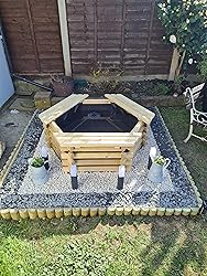 New Garden Pool 50 Gallon with Liner Fish Pond Tank Outdoor Water ...