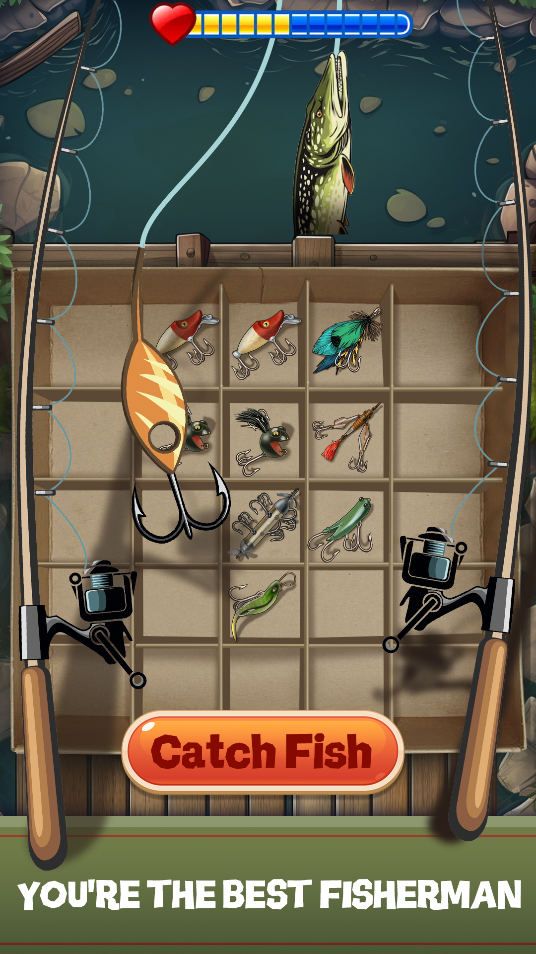 Merge Fishing: Ocean Adventure. Merge baits. Catch fish. Idle fishing ...