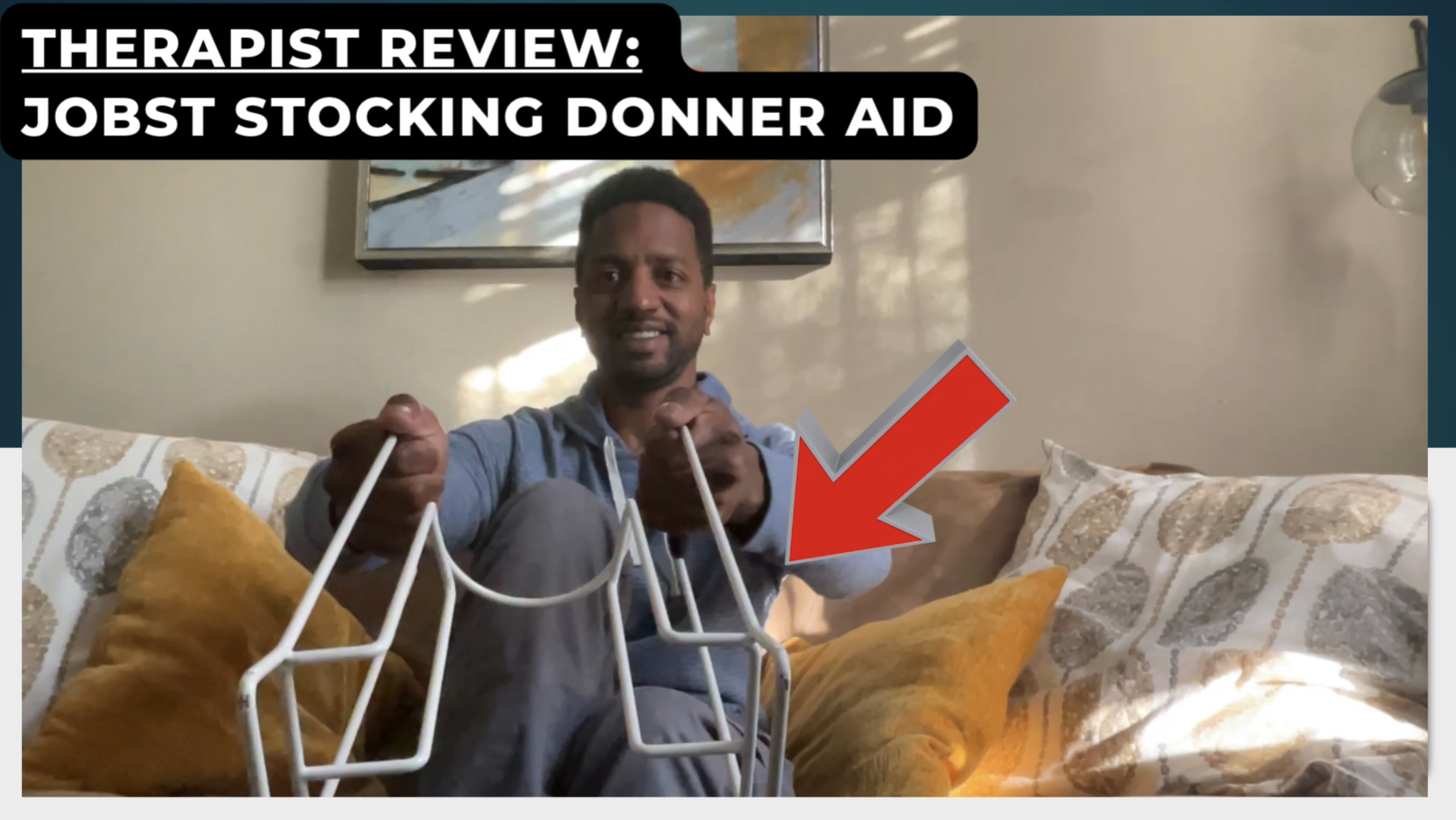 Watch Therapist Review Using Compression Stocking Donner Aid on Amazon Live