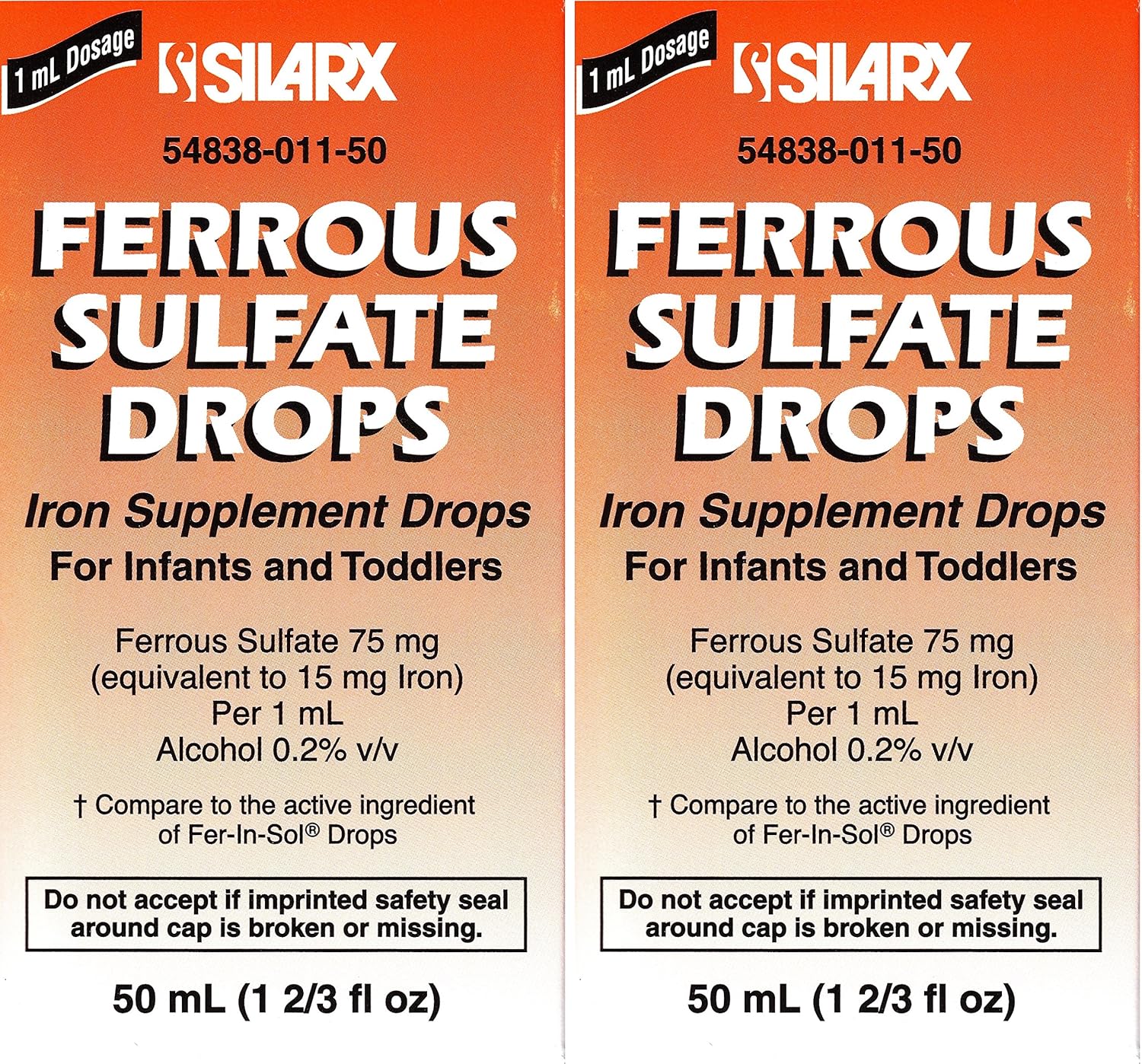 Amazon.com: Ferrous Drops Iron Supplement Peppermint Flavor Generic for ...