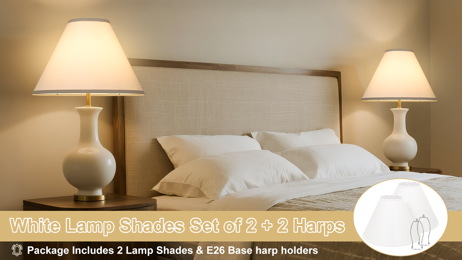 Watch Installation Steps of Empire Lamp Shade Set of 2 ﹙White﹚ on ...