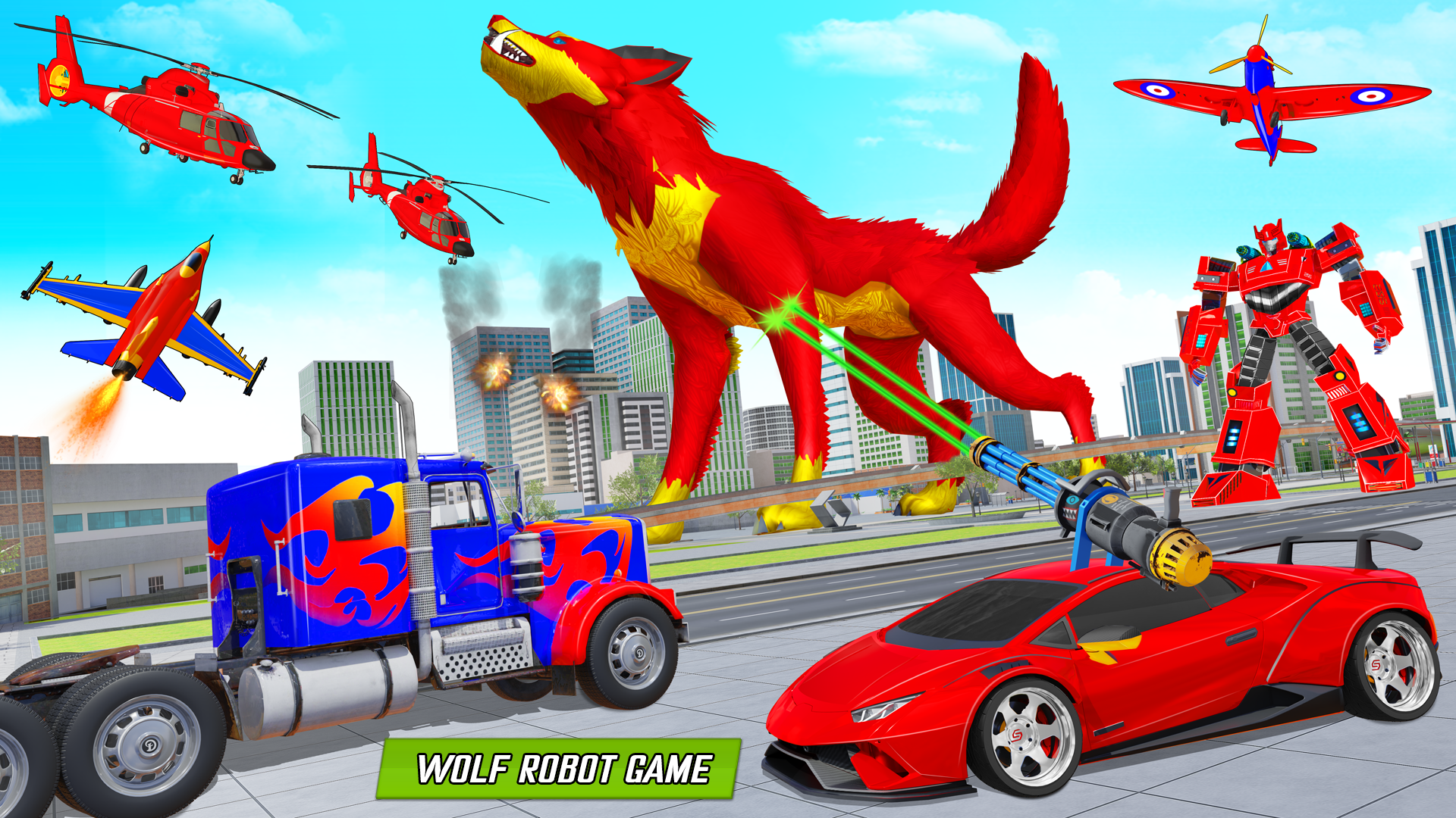 Wolf Robot Car Transform Game - App on Amazon Appstore