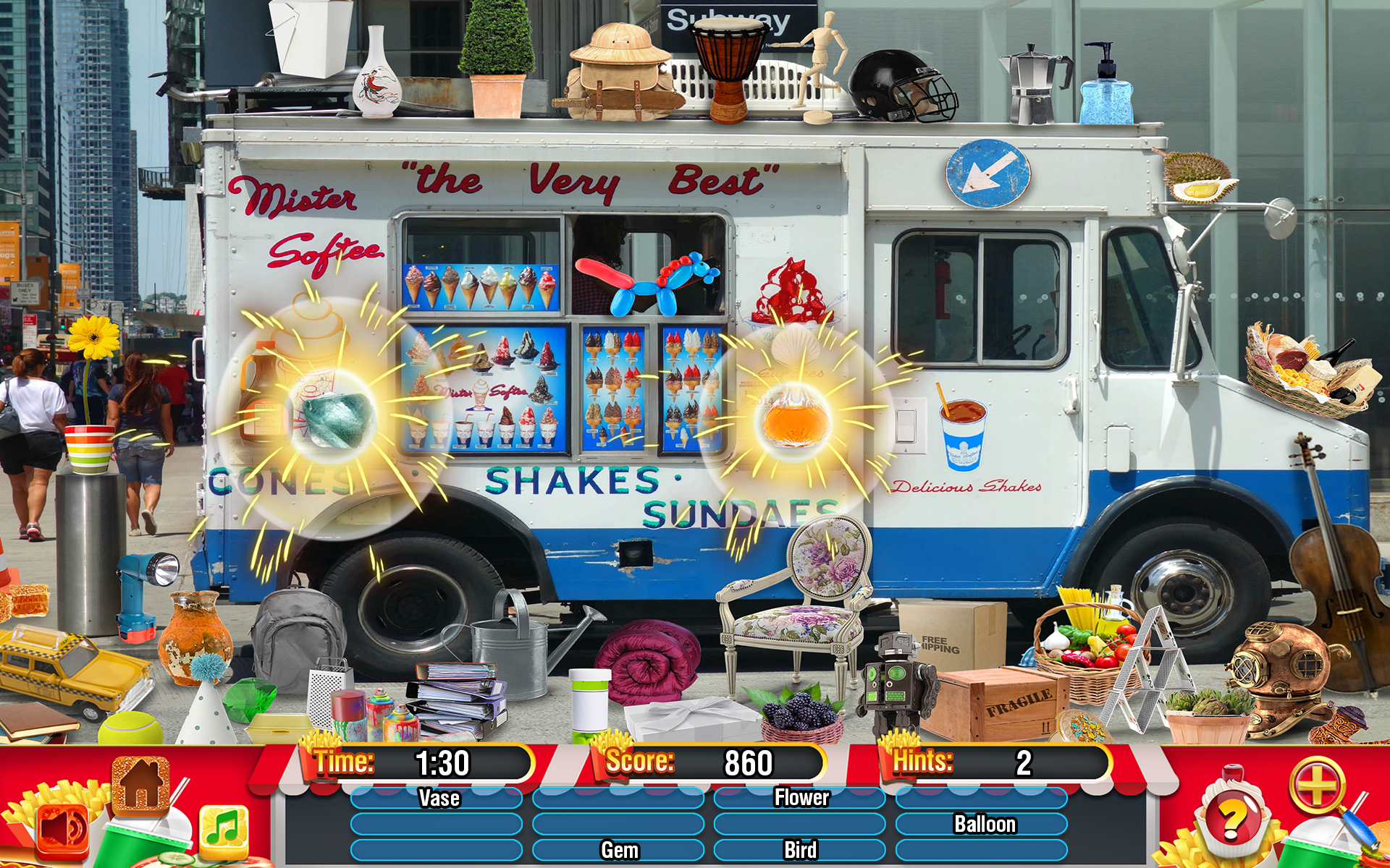 Hidden Objects Food Truck – Pizza, Candy, Chocolate, Cupcake Dessert ...