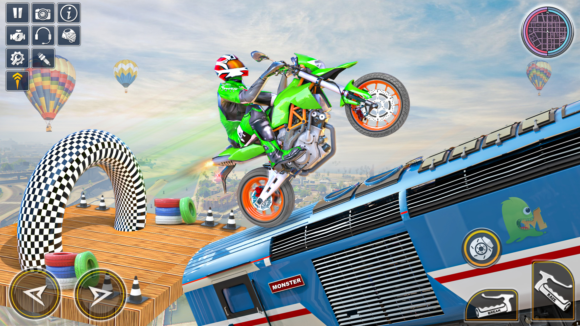 Open World Bike Stunt game 3d:Top Mega Ramp Motorbike Games Multiplayer ...