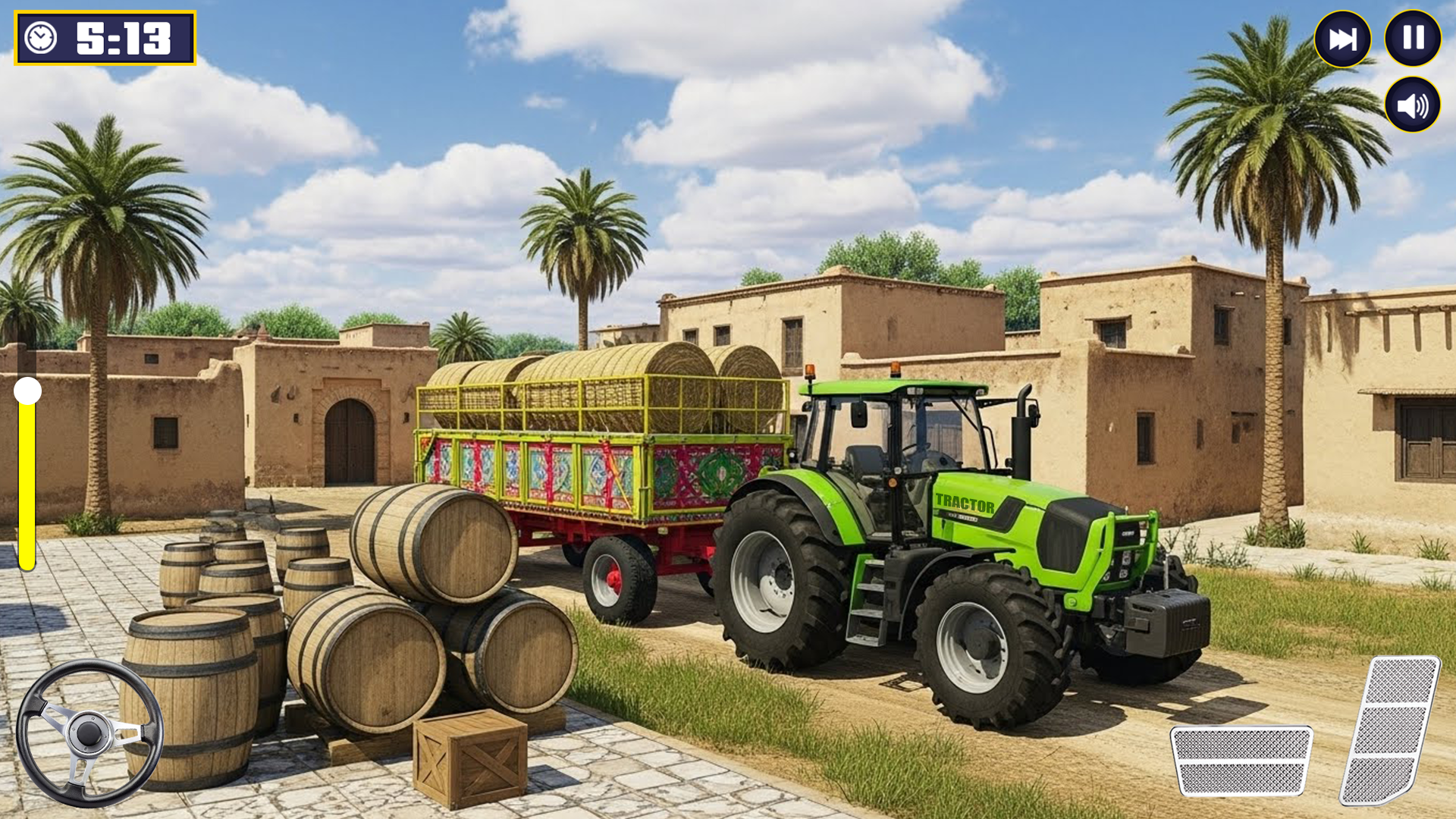 Tractor Farming 2k25 Open World Thresher & Harvester Driving Simulator ...