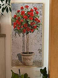 Schipper 609220776 Malen nach Zahlen - Rosenbäumchen Rot, 40 x 80 cm: Amazon.de: Spielzeug