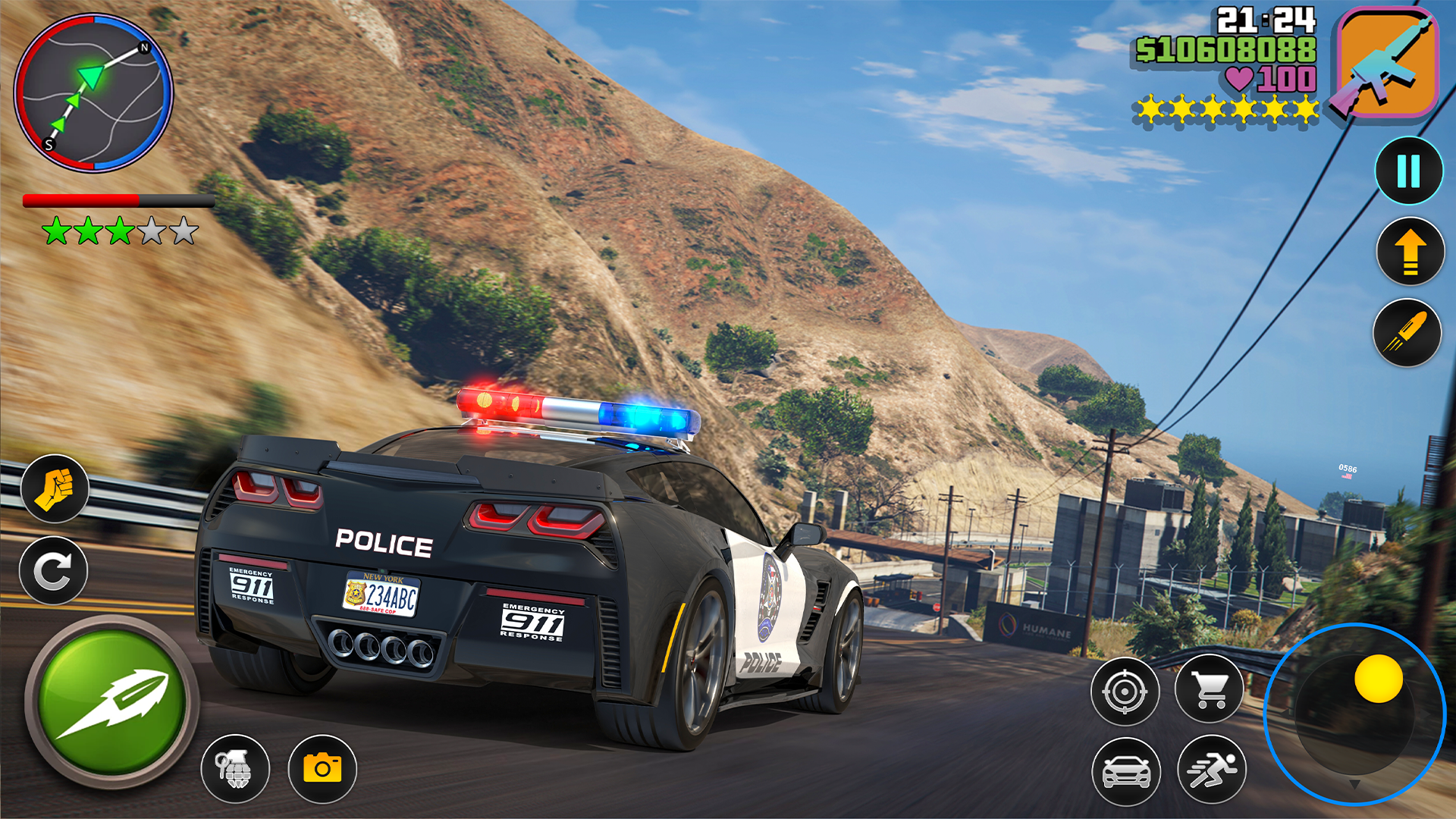 Police Car Chase Simulator 2025: Cop Duty City Patrol Driving Game ...