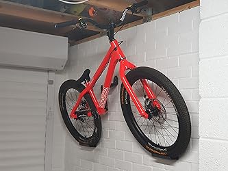 BIKSTOR.ON Bike Wall Mounts, Cycle Rack Pedal Hook with 2 Wide Wheel ...