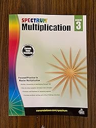 Spectrum Grade 3 Multiplication Workbooks, Ages 8 to 9, Multiplication ...