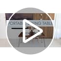 Amazon.com: Sleekform Wooden Folding Dining Table for 4 - with ...