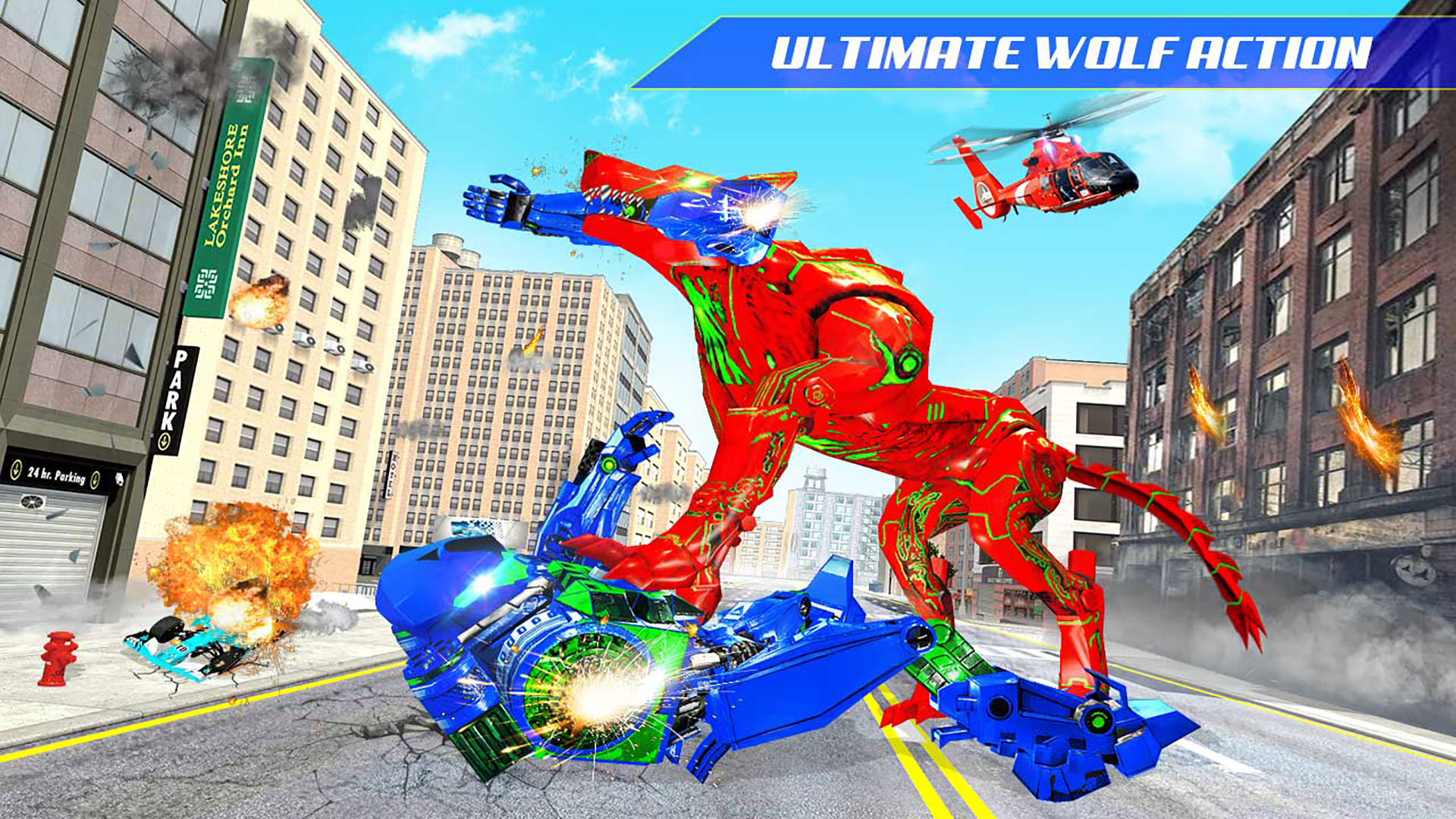 Robot Transform Game: Robot Wolf Transformation Car Robot Game - App on ...