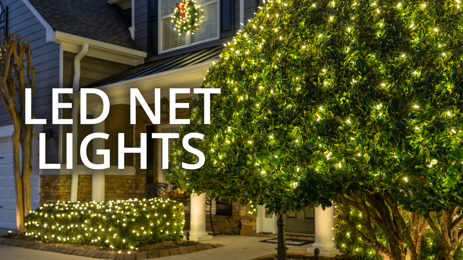 Net Lights Outdoor Christmas Tree Net Lights And Tree Wraps