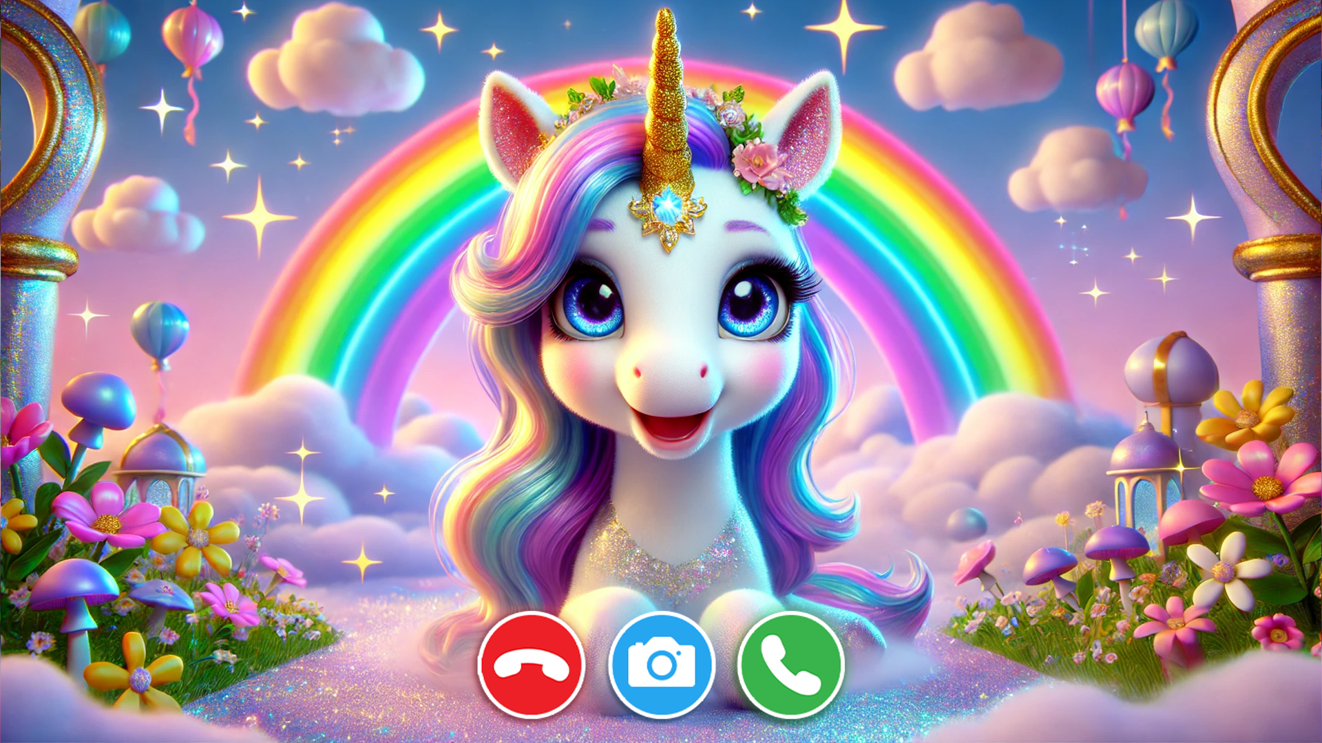 🦄 Magical Unicorn Video Call – Cute & Sparkly Unicorn Chat for Kids ...