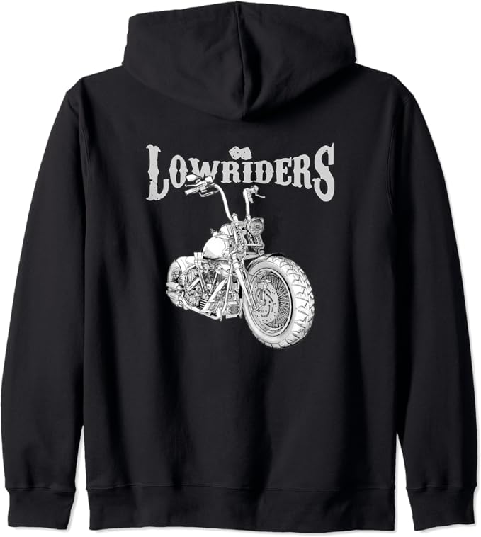 Bobber Low Rider Clothes. Chicano Cholo Vicla, Lowrider Bike Zip Hoodie ...