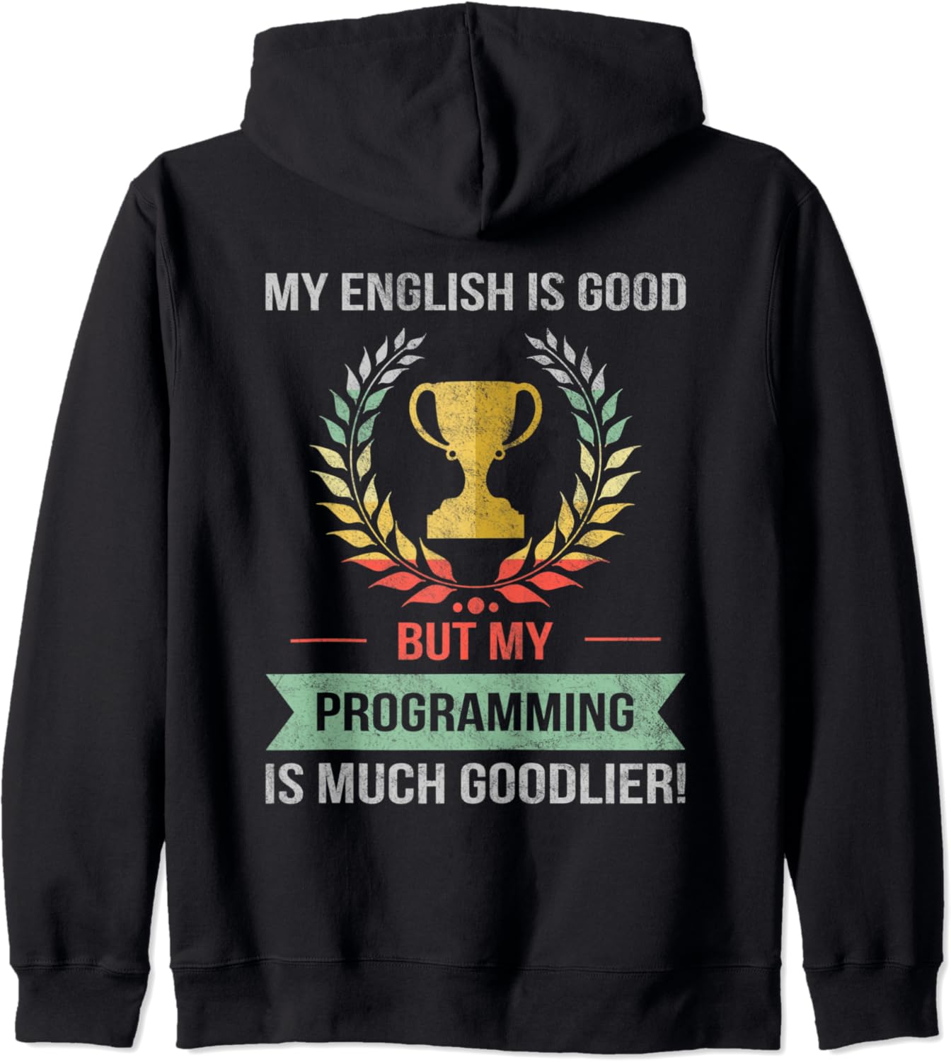 Amazon.com: Funny Programming School Or College Subject Zip Hoodie ...