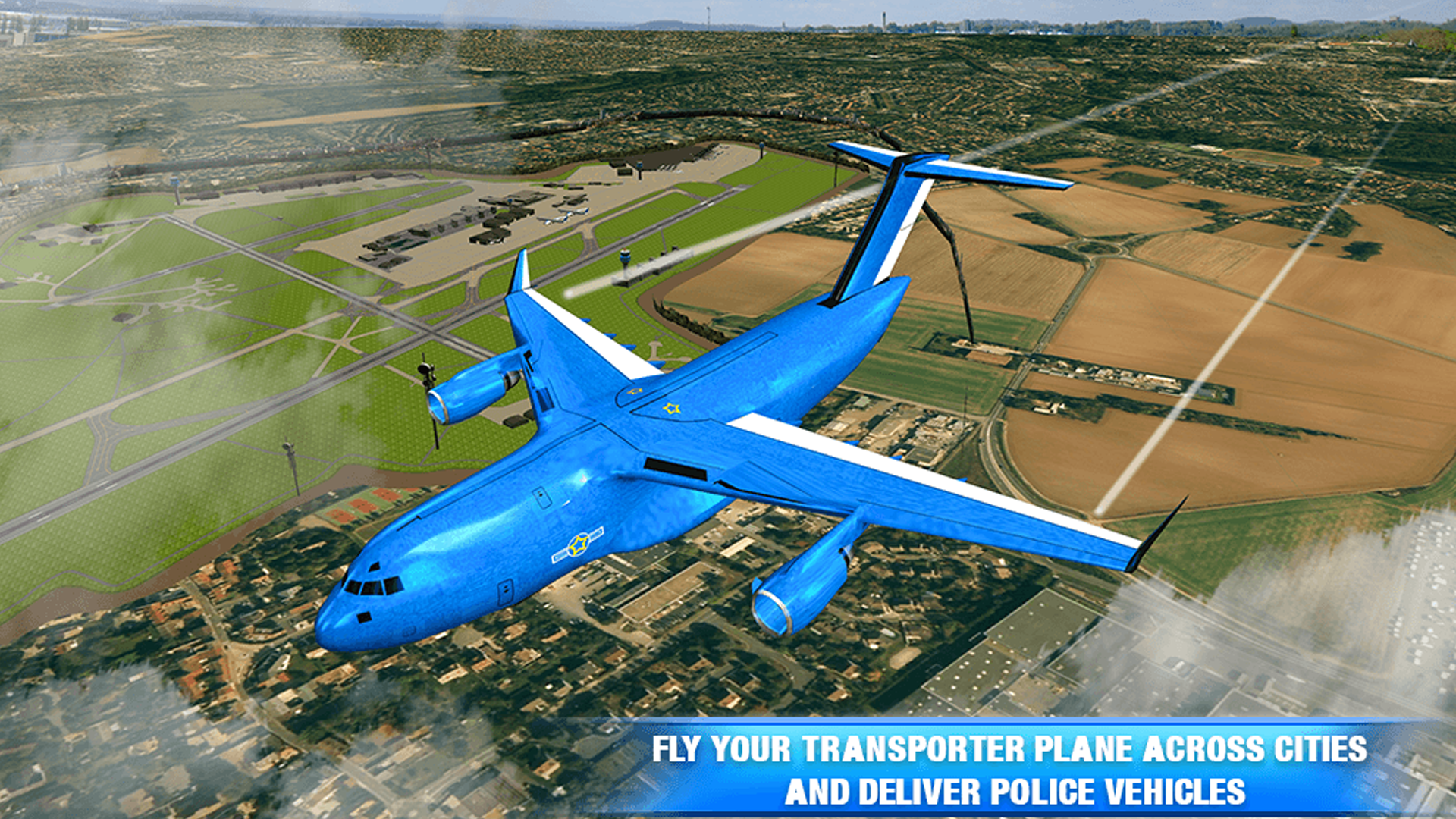 US Police Car AirPlane Transporter Airplane Flying Game 2025 - App on ...