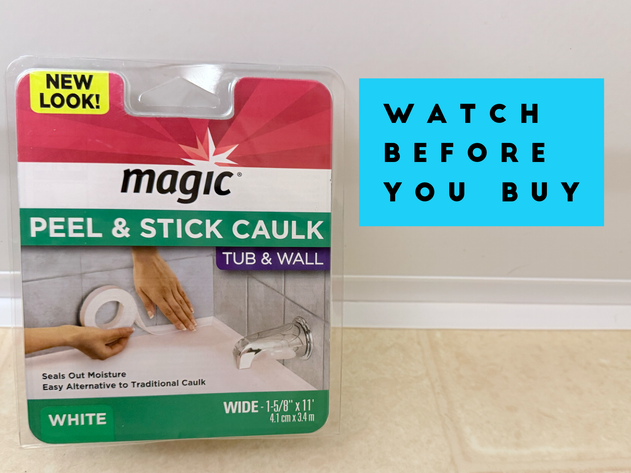 Watch Honest review for tub wall caulk tape on Amazon Live