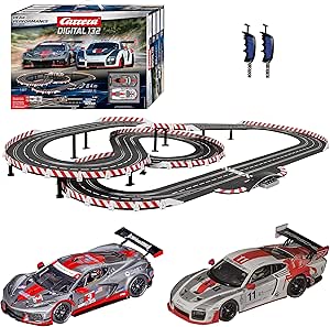 Amazon.com: Carrera Digital Electric Slot Car Racing Track Set Includes Two Cars & Two Dual ...