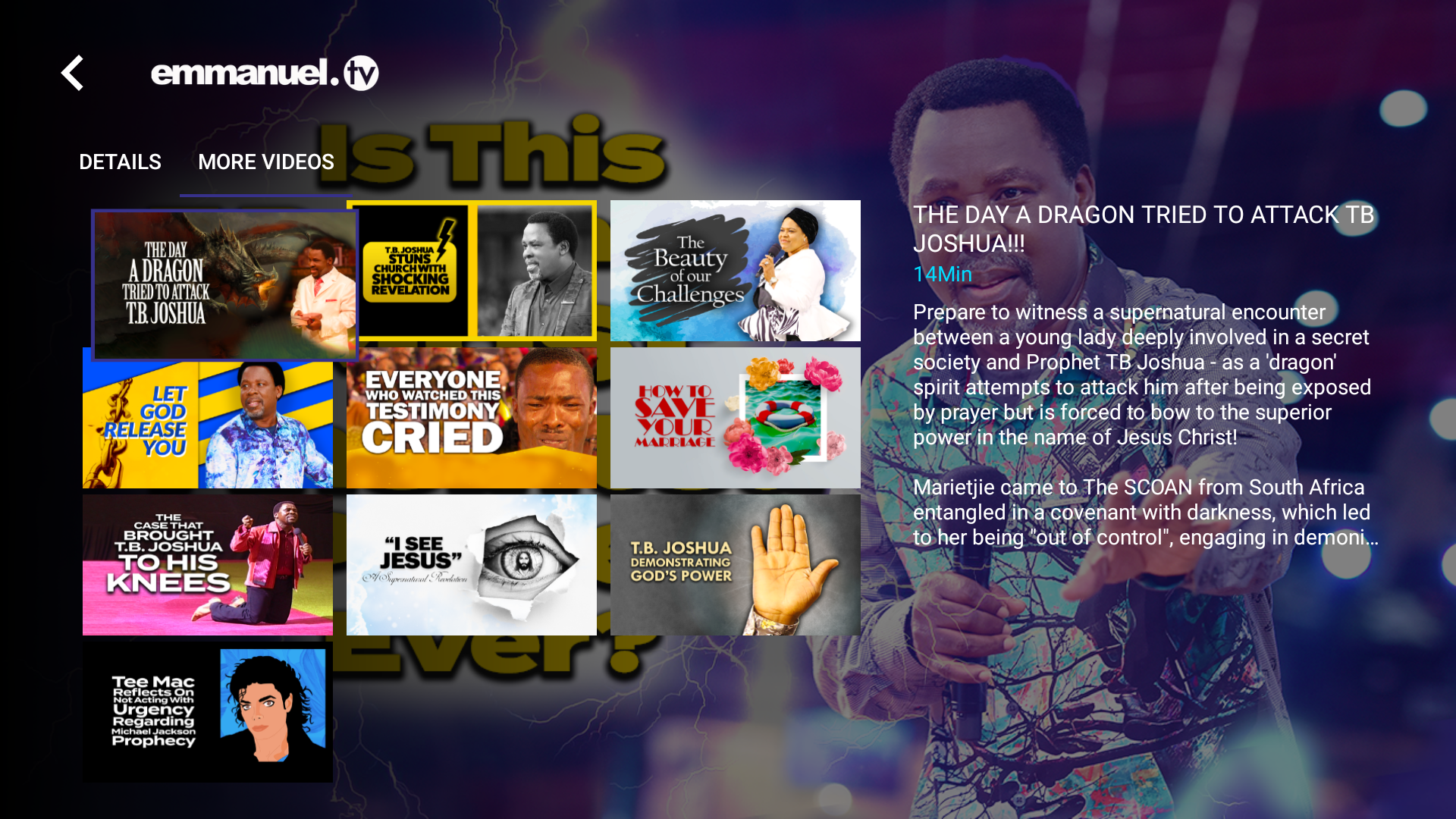 EmmanuelTV Live - App on Amazon Appstore