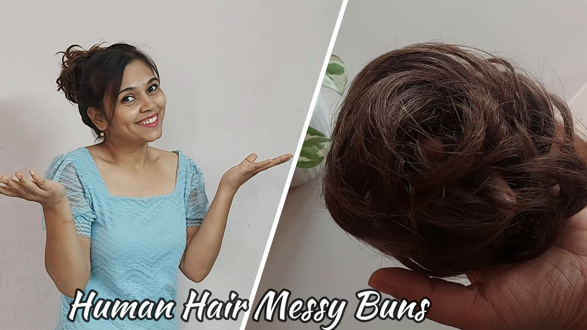 Watch Human Hair Scrunchies/Messy Buns For Women on Amazon Live