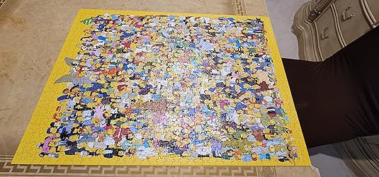 Amazon.com: USAOPOLY The Simpsons Cast of Thousands 1000 Piece Jigsaw ...