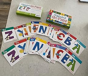 Amazon.com: Peaceable Kingdom Alphabet Go Fish Letter Matching Card ...