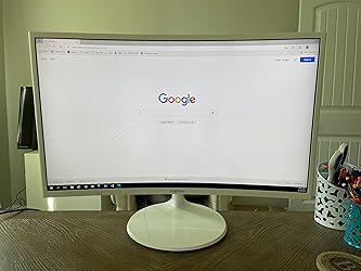 Amazon.com: Samsung 27in White Super-Slim Curved 1080p LED Monitor ...