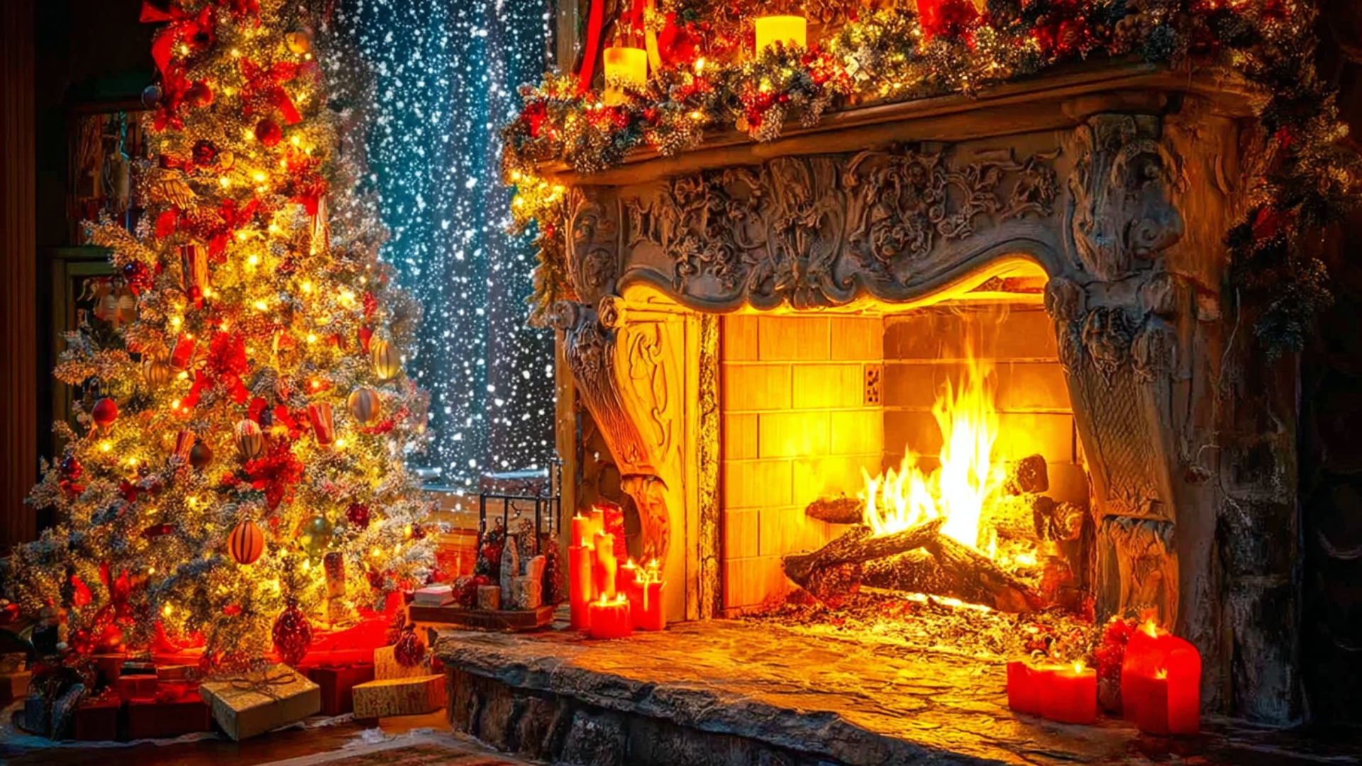 CHRISTMAS FIREPLACE SCREENSAVER 4K - App on Amazon Appstore