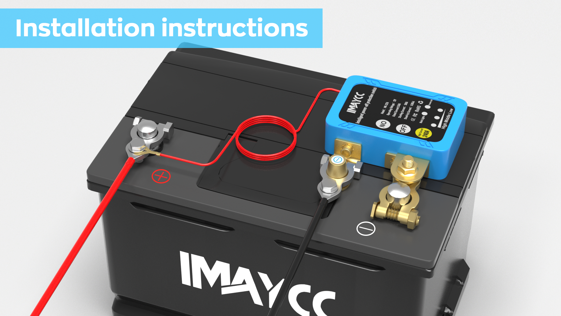 Watch Remote Battery Disconnect Switch installation direction on Amazon ...